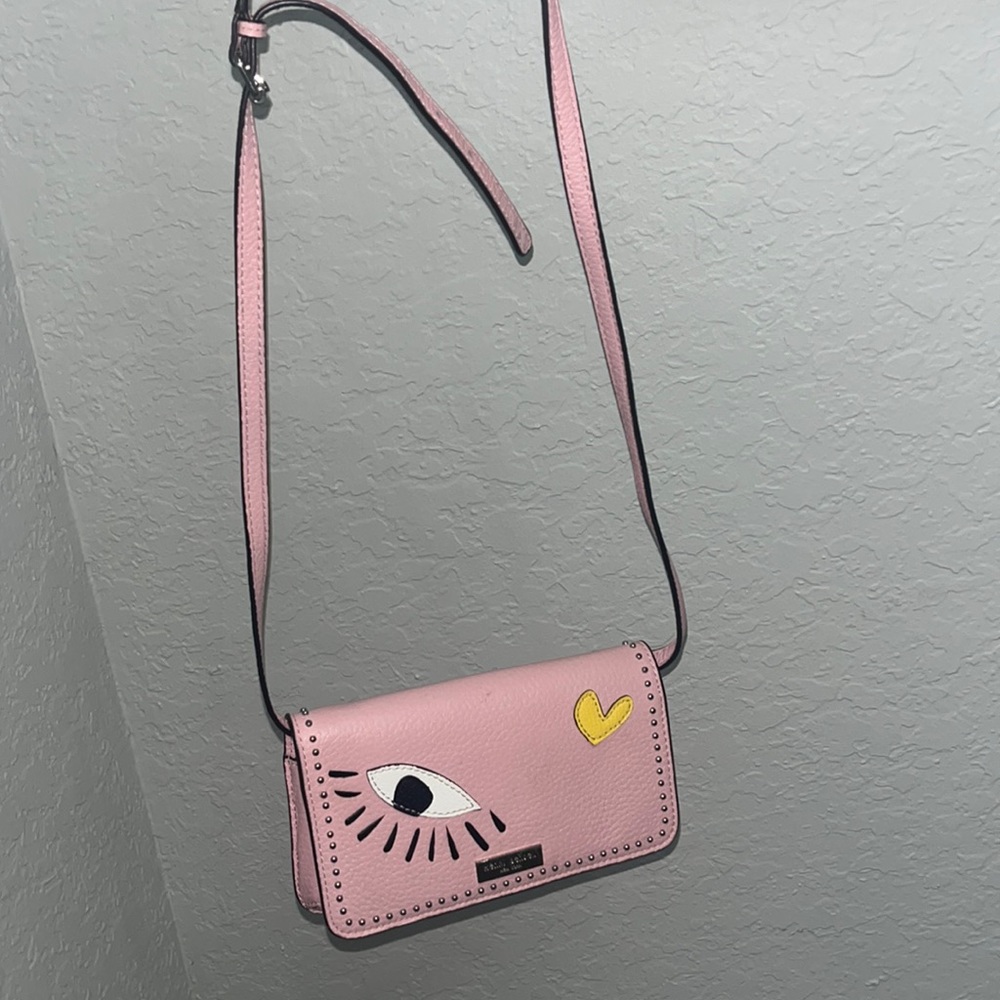 Henri Bendel Light Pink Cross Body Wallet - Gem